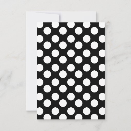 Black and White Polka Dot Party Invitation | Zazzle