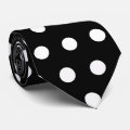 Black and White Polka Dot Pattern. Spotty. Neck Tie | Zazzle