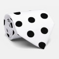 Black and White Polka Dot Pattern. Spotty. Tie | Zazzle