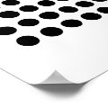 Black and white polka dots. Simple geometric Poster | Zazzle