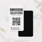 Modern White QR Code Business Card | Zazzle.com