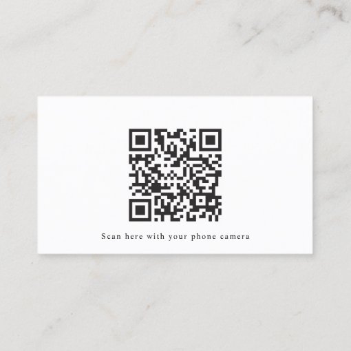 Black and White QR Code Wedding RSVP Cards | Zazzle