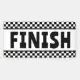Black and white Racing Finish Line Banner | Zazzle