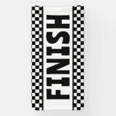 Black and white Racing Finish Line Banner | Zazzle