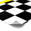 Black and white Racing Finish Line Banner Poster | Zazzle
