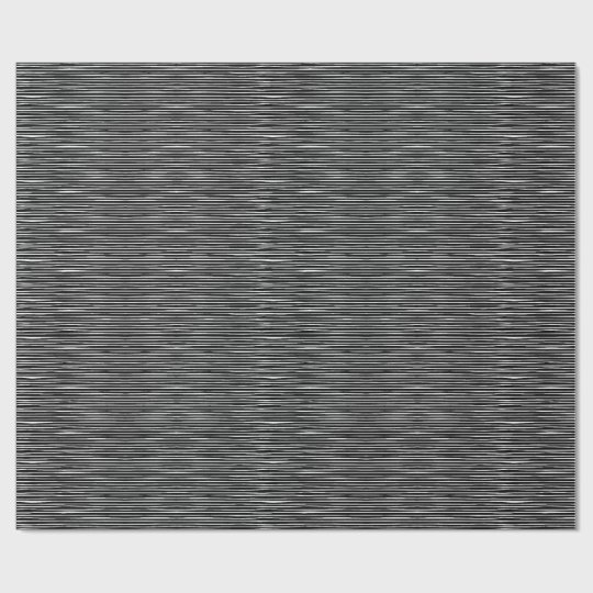 Black and White Scratch Lines Wrapping Paper | Zazzle.com
