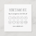 Black and white simple modern minimalist loyalty card | Zazzle
