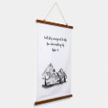 Black and White Sketches on Motto Hanging Tapestry | Zazzle