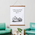 Black and White Sketches on Motto Hanging Tapestry | Zazzle