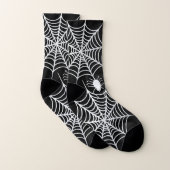 Black and White Spiders and Cobwebs Socks | Zazzle