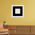Black and White Square Design. Poster | Zazzle