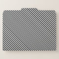 Black and White Striped File Folder | Zazzle