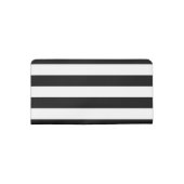 Black and White Striped Pattern Custom Name Checkbook Cover | Zazzle