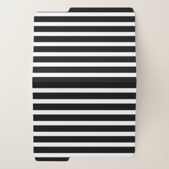 Black and White Striped Polka Dot File Folder | Zazzle