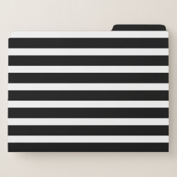 Black and White Striped Polka Dot File Folder | Zazzle