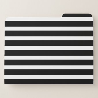 Black and White Striped Polka Dot File Folder | Zazzle