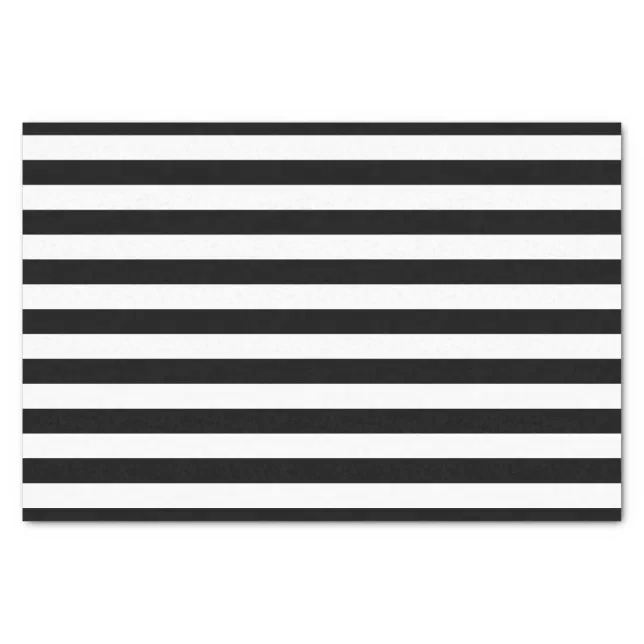 Black and White Striped Tissue Paper | Zazzle