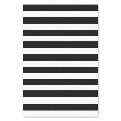 Black and White Striped Tissue Paper | Zazzle