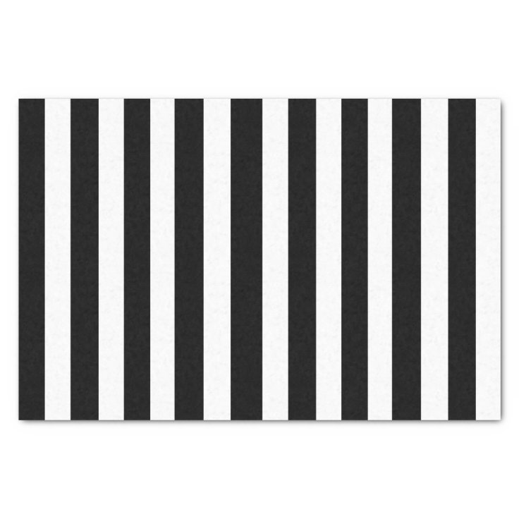 Black and White Striped Tissue Paper | Zazzle