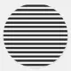 Black and White Stripes, Striped Pattern, Lines Classic Round Sticker ...