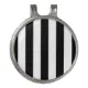 Black and White Stripes, Striped Pattern, Lines Golf Hat Clip | Zazzle