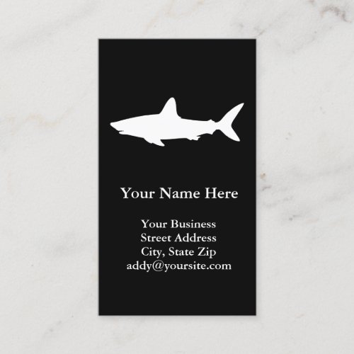 Swimming Shark Business Card Templates