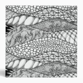 Black and White Tangled Mountains 3 Ring Binder | Zazzle