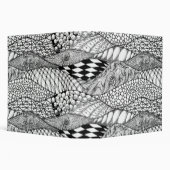 Black and White Tangled Mountains 3 Ring Binder | Zazzle