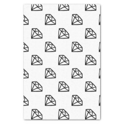 Black and white version of diamond tissue paper | Zazzle