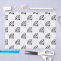 Black and white version of diamond tissue paper | Zazzle