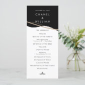 black and white wedding program | Zazzle