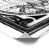 Black and White World Map (1665) Poster | Zazzle