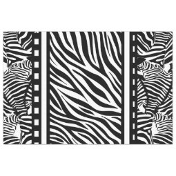 Black and White Zebra Print Decoupage Tissue Paper | Zazzle