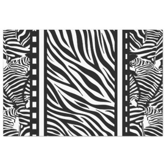 Black and White Zebra Print Decoupage Tissue Paper | Zazzle