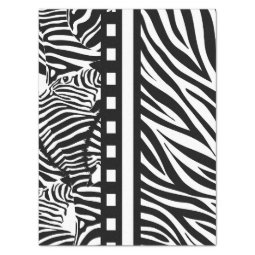 Black and White Zebra Print Decoupage Tissue Paper | Zazzle