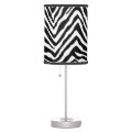 Black and White Zebra Print Table Lamp | Zazzle