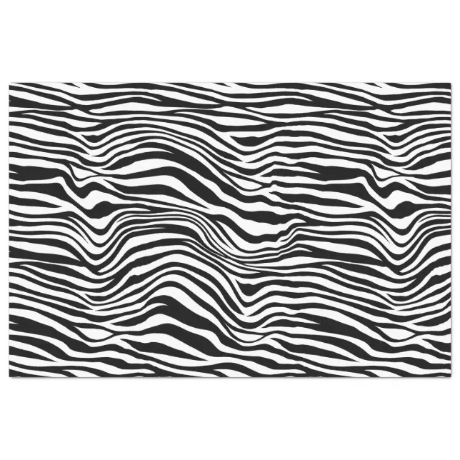 Black and White Zebra Print Tissue Paper | Zazzle