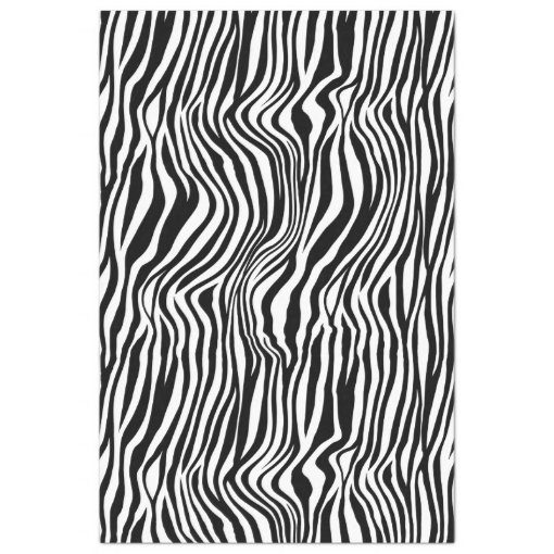 Black and White Zebra Print Tissue Paper | Zazzle