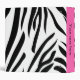 Black and White Zebra Print with Hot Pink Binder | Zazzle