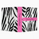 Black and White Zebra Print with Hot Pink Binder | Zazzle