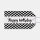 Black And White Zigzag Happy Birthday Custom Gift Tags | Zazzle