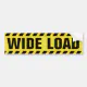Black and Yellow Wide Load Bumper Sticker | Zazzle