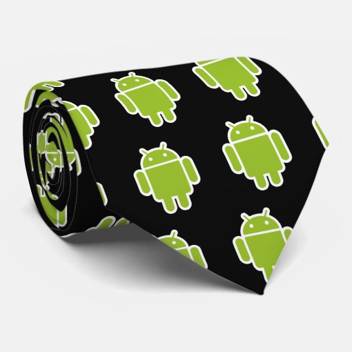 Black Android Tie | Zazzle