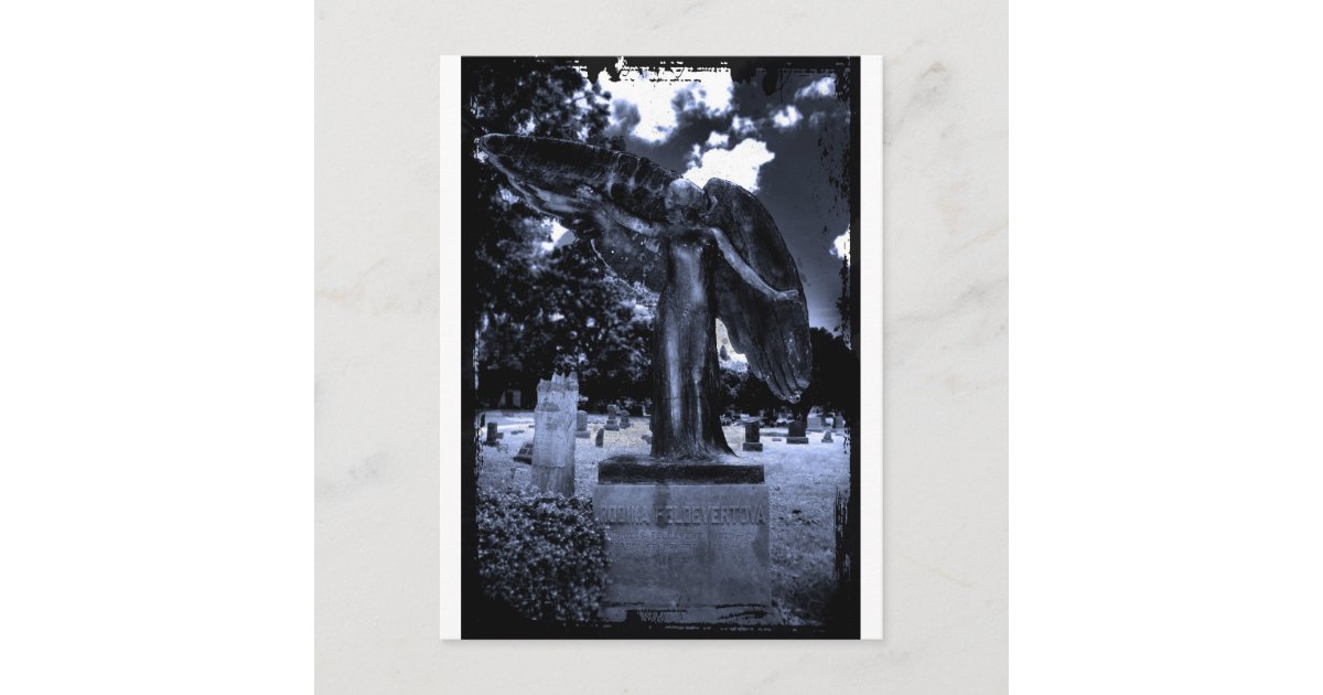 Black Angel of Iowa City Post Cards | Zazzle