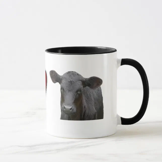 Black Angus Beef - I love heart design Mug | Zazzle
