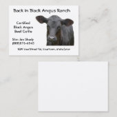 Black Angus Cattle Ranch Business Card | Zazzle