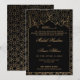 Black Arabic Ornate Mosque islamic Muslim wedding Invitation | Zazzle