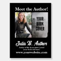 Black Author Book Signing or Book Launch Promotion Foam Board | Zazzle