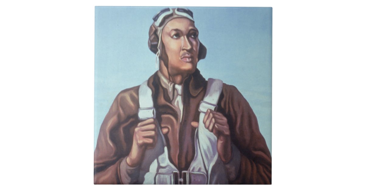 Black Aviators: U.S. WW2 Military Fighting Service Ceramic Tile | Zazzle