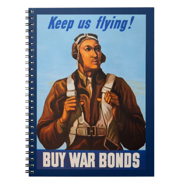 Black Aviators US Fighter Pilots of WW2 Notebook | Zazzle